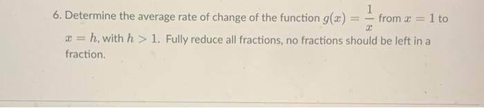 Solved 6. Determine the average rate of change of the | Chegg.com Solved 6. Determine the average rate of change of the | Chegg.com