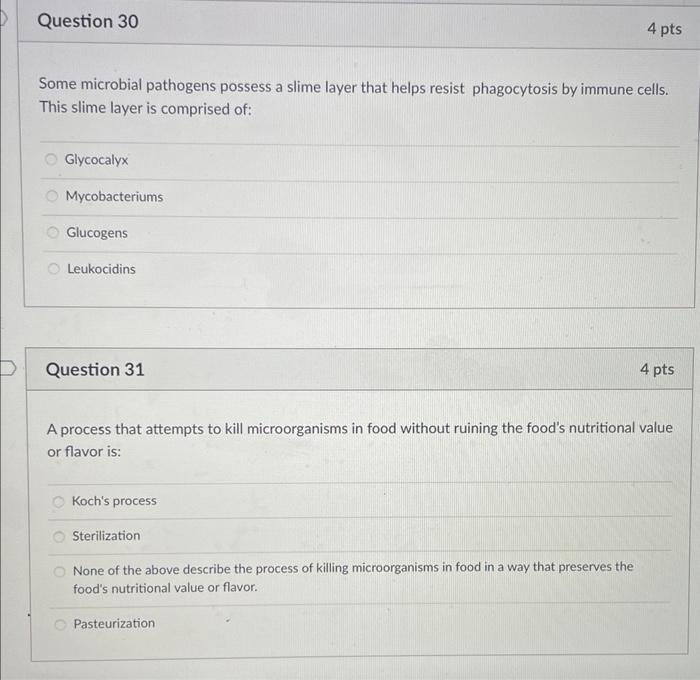 Solved Some microbial pathogens possess a slime layer that | Chegg.com