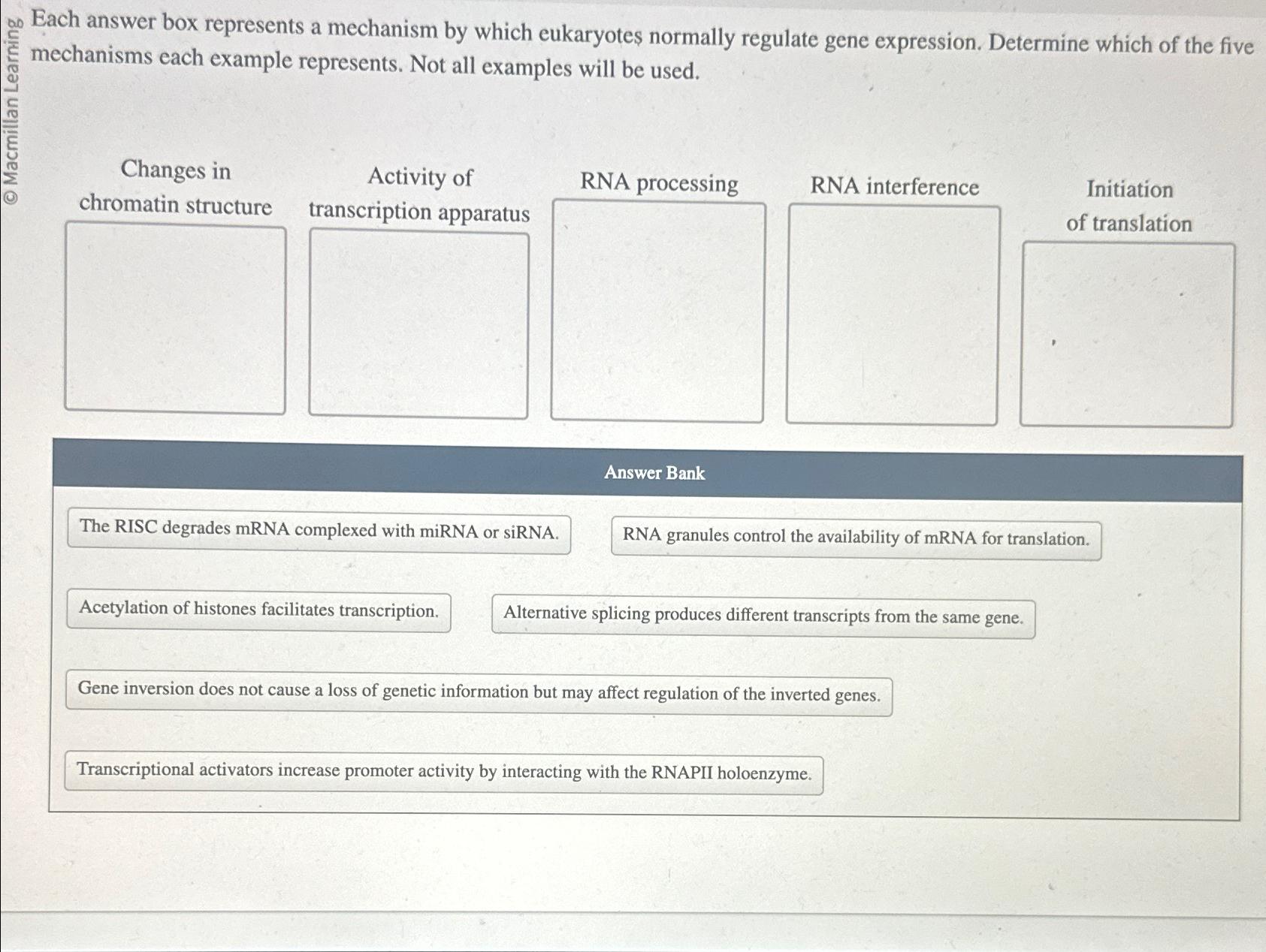Solved Each answer box represents a mechanism by which | Chegg.com