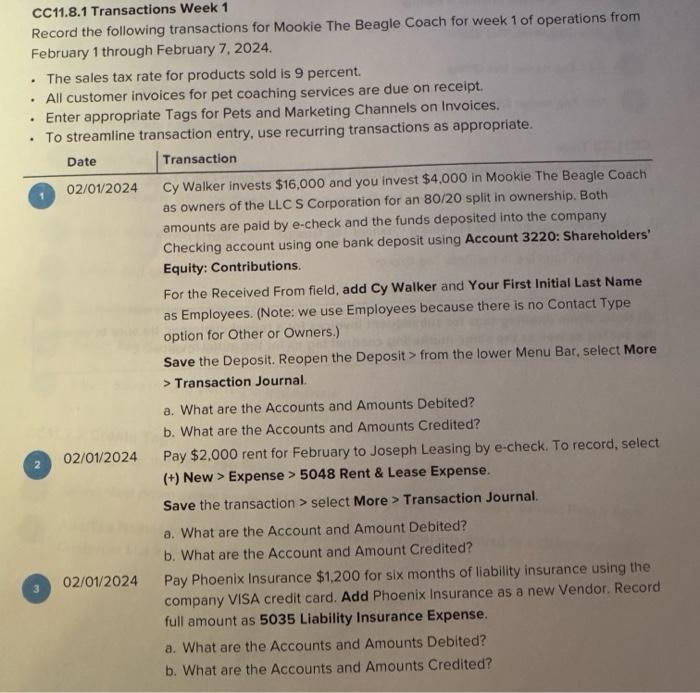 How should I put these in QBO? Can someone let me | Chegg.com