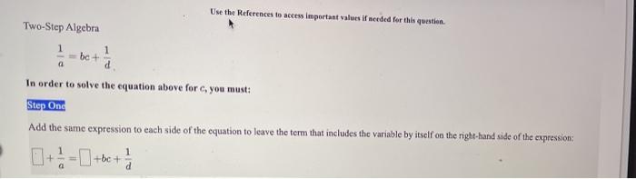 Solved Use the References to access Important values if | Chegg.com