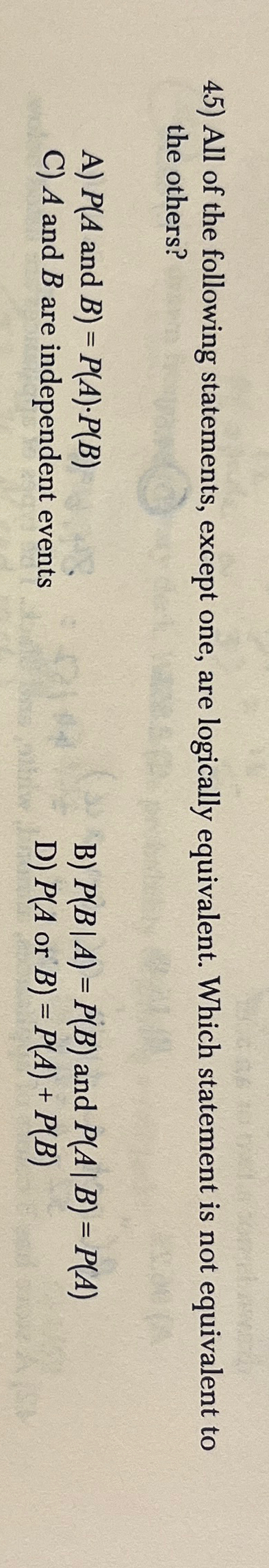 Solved All of the following statements, except one, are | Chegg.com