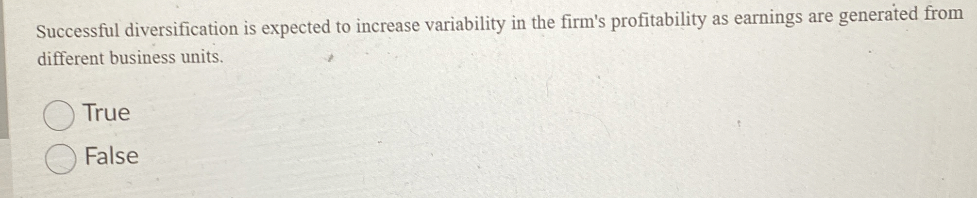 Solved Successful diversification is expected to increase | Chegg.com