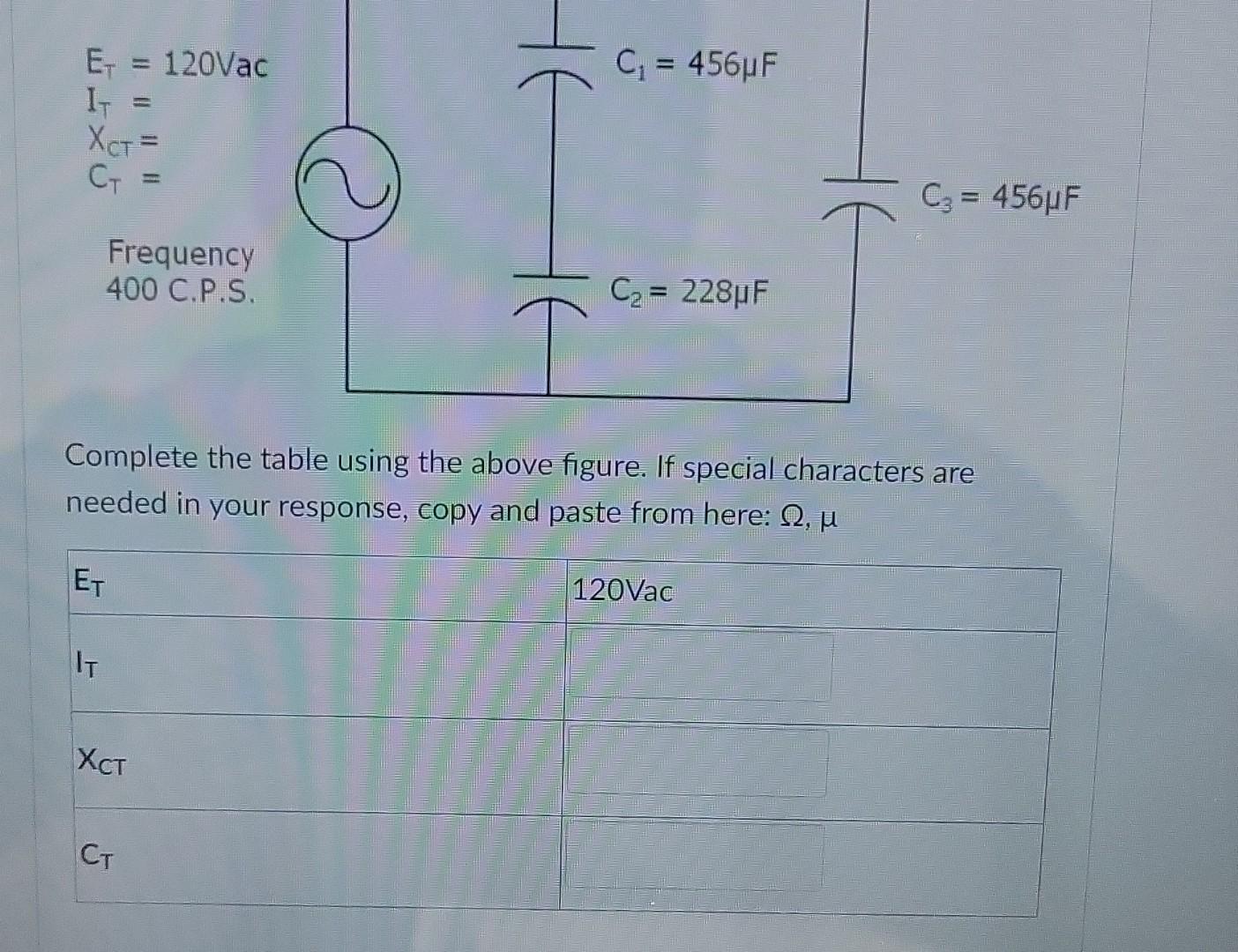 Solved Complete the table using the above figure. If special | Chegg.com