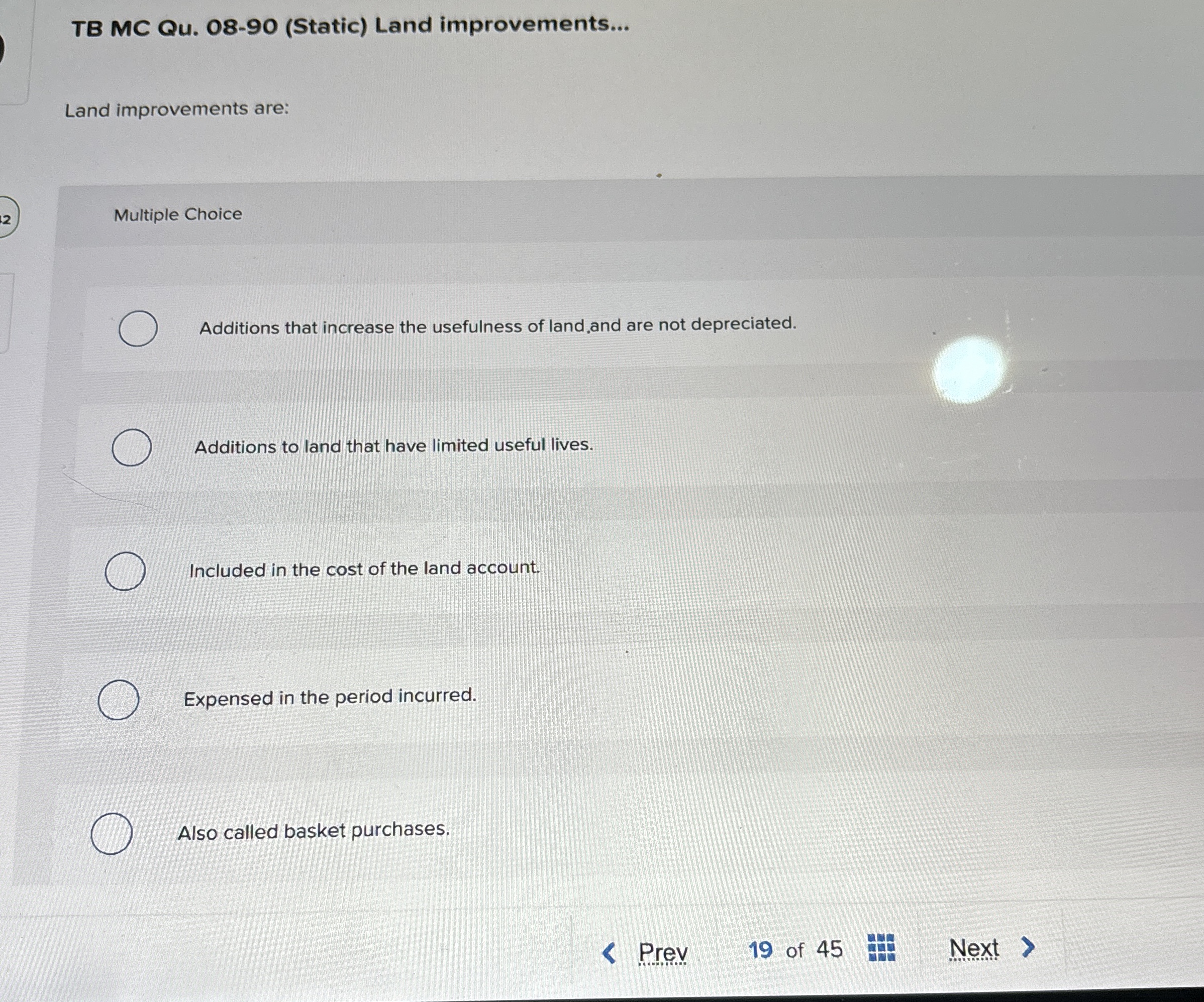 High Quality SOLUTION TB MC Qu. 08-90 (Static) ﻿Land improvements ...