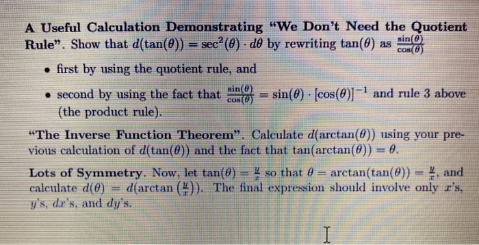 Solved More difficult derivatives. Calculate the following | Chegg.com