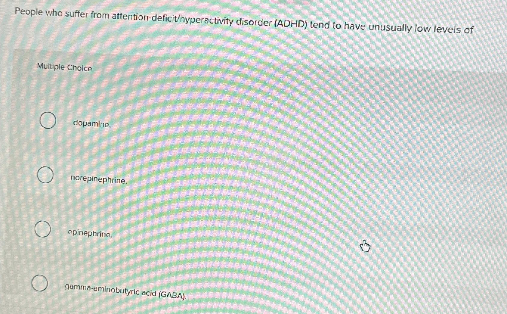 Solved People who suffer from | Chegg.com