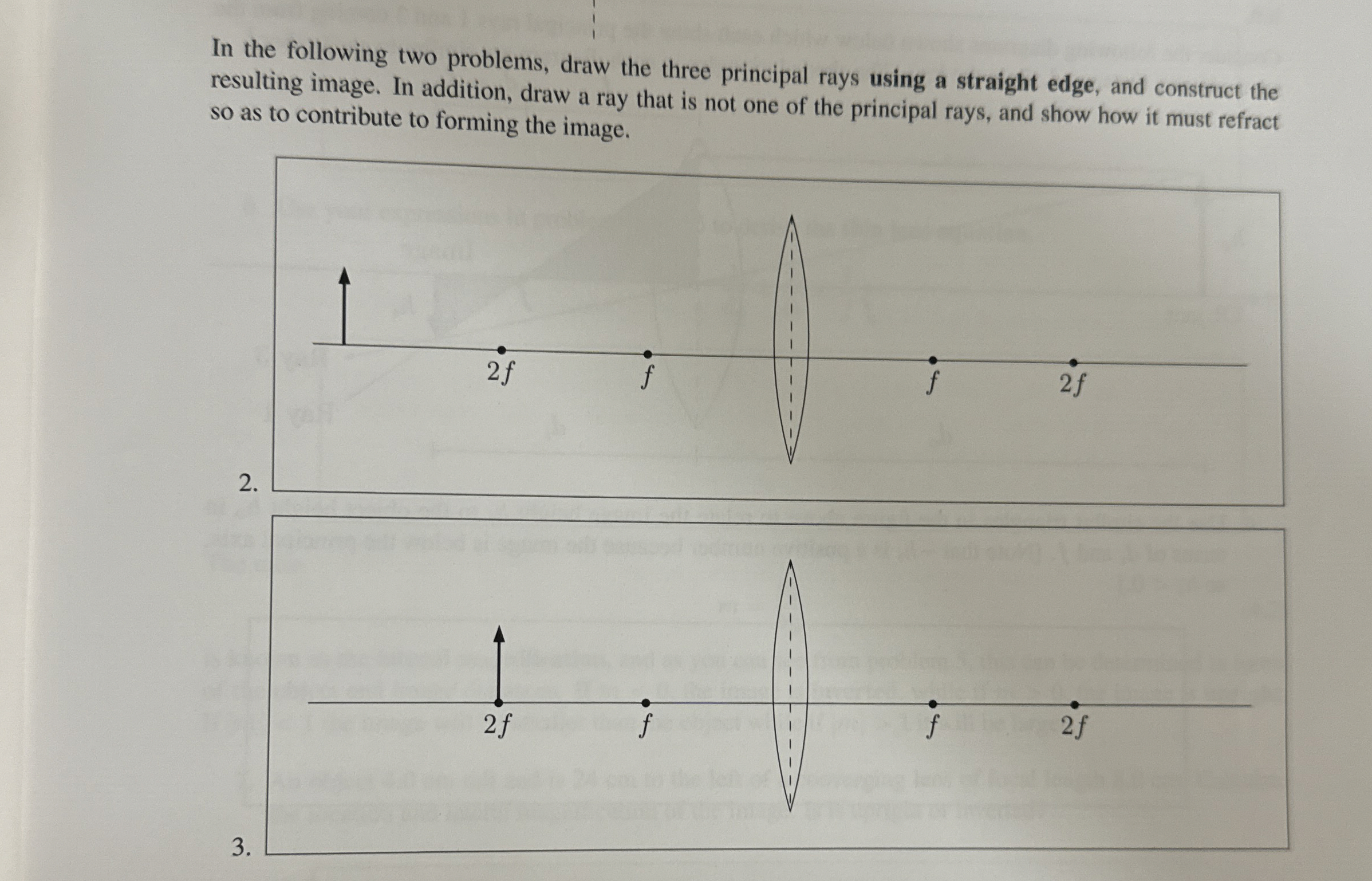 Solved In the following two problems, draw the three | Chegg.com