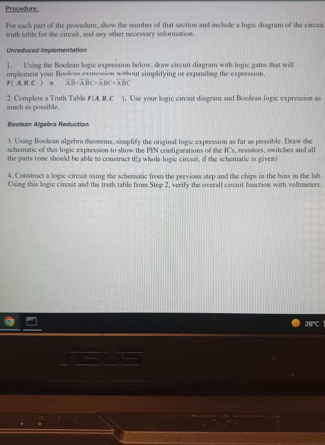 Solved For each part of the procedure, show the number of | Chegg.com