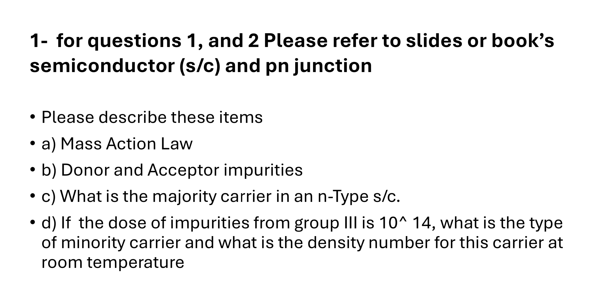 Solved 1- ﻿for questions 1, ﻿and 2 ﻿Please refer to slides | Chegg.com