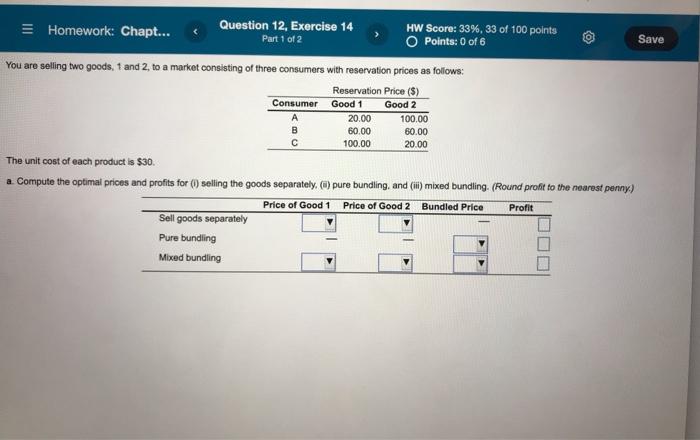 Solved Part 1 of 2 3 Homework: Chapt... Question 12. | Chegg.com