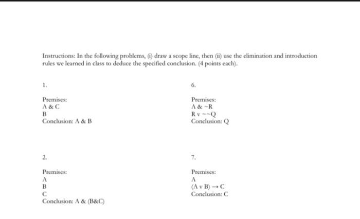 Instructions: In the following problems, draw a scope | Chegg.com