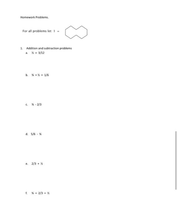 Solved Homework Problems. For all problems let 1= 1. | Chegg.com
