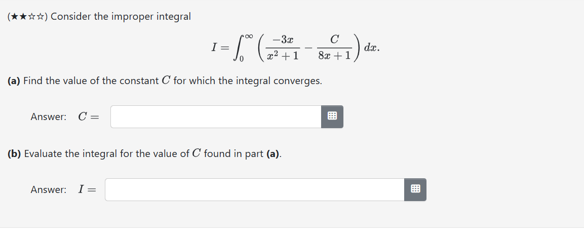 Solved Consider the improper | Chegg.com