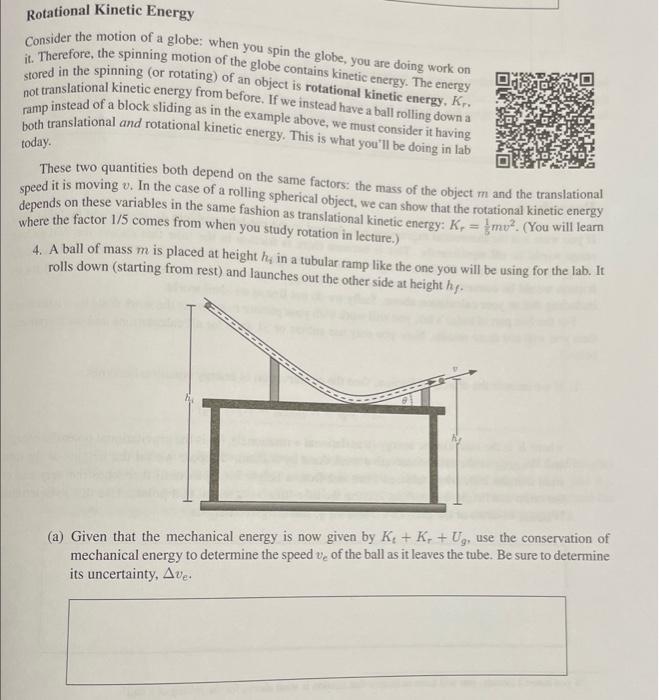 Solved Rotational Kinetic Energy Consider the motion of a | Chegg.com