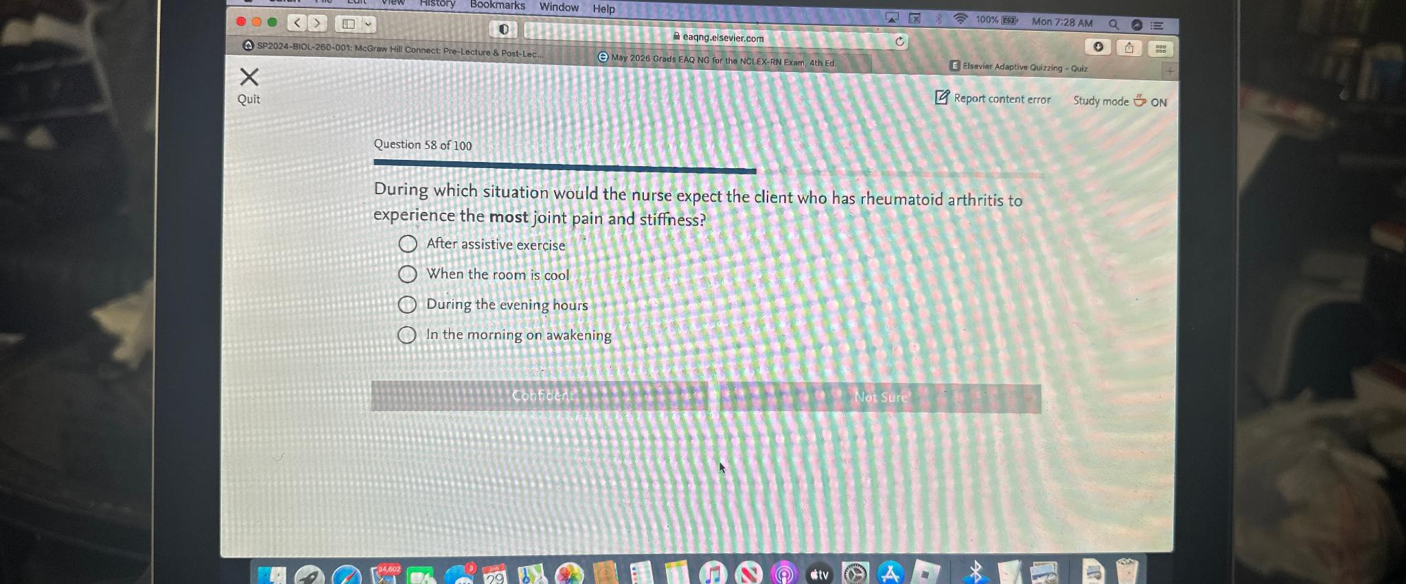 Solved QuitRepart content error Study mode ONQuestion 58 | Chegg.com