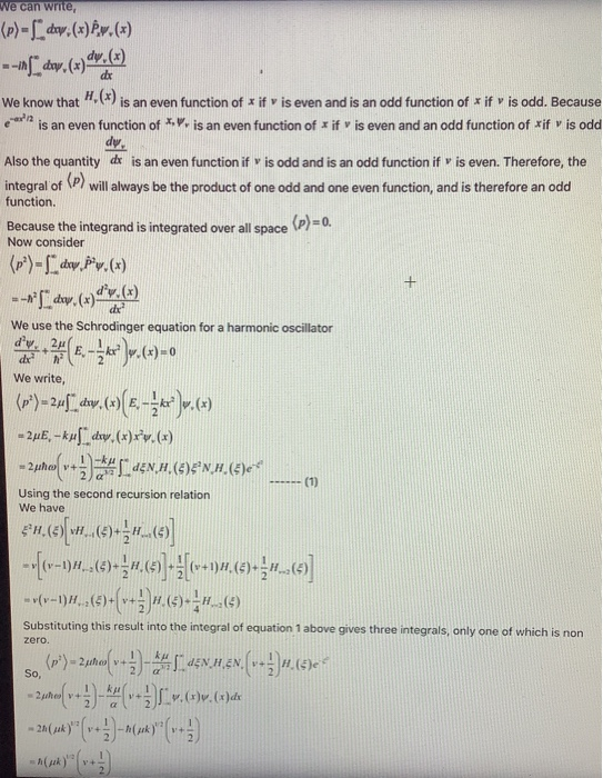 Solved Use the recursion formulas for the Hermite | Chegg.com