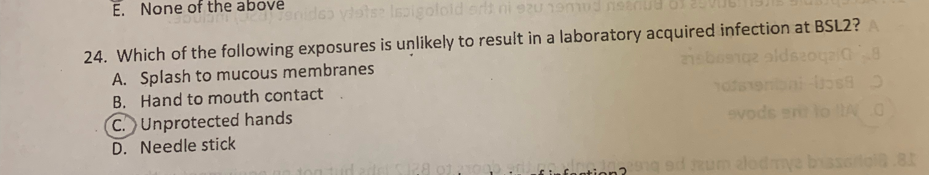 Solved E. ﻿None of the above24. ﻿Which of the following | Chegg.com