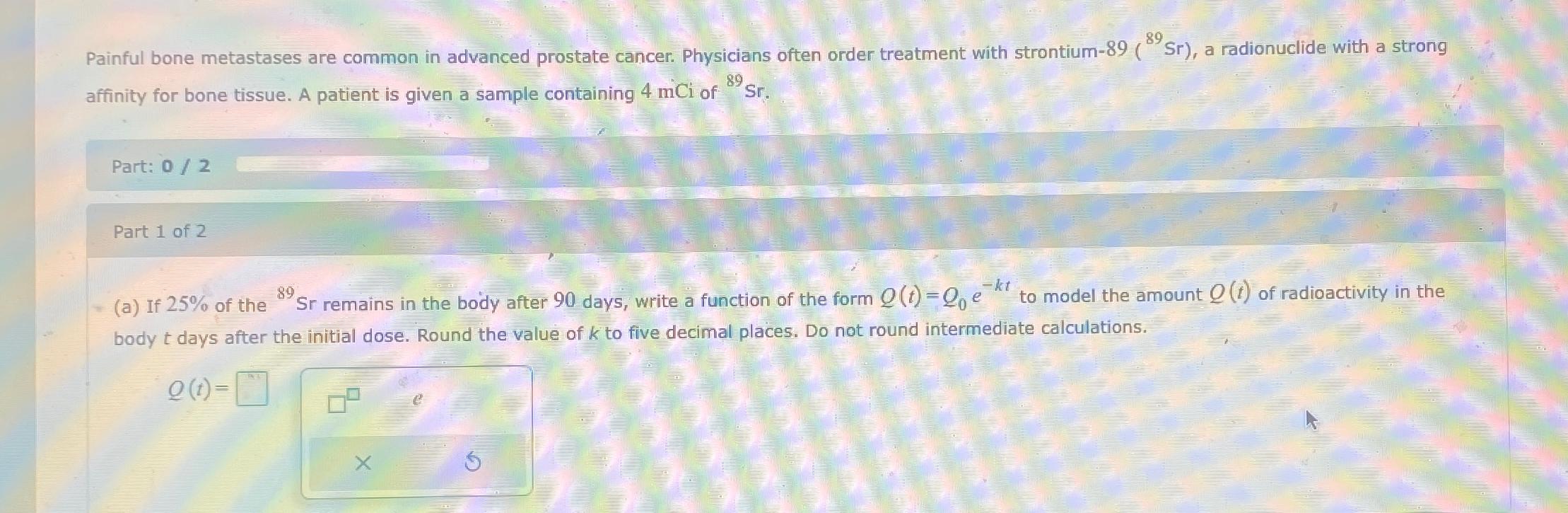 Solved Painful bone metastases are common in advanced | Chegg.com