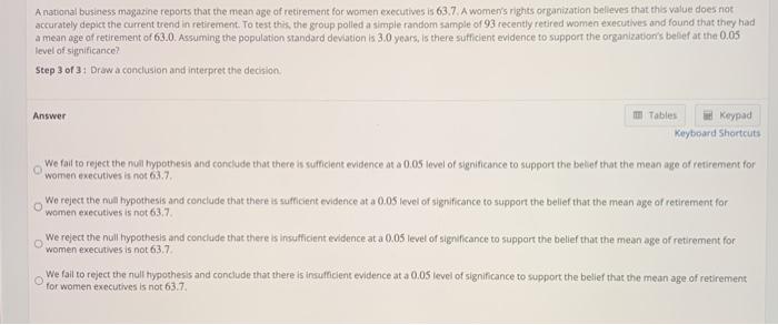 Solved A national business magazine reports that the mean | Chegg.com