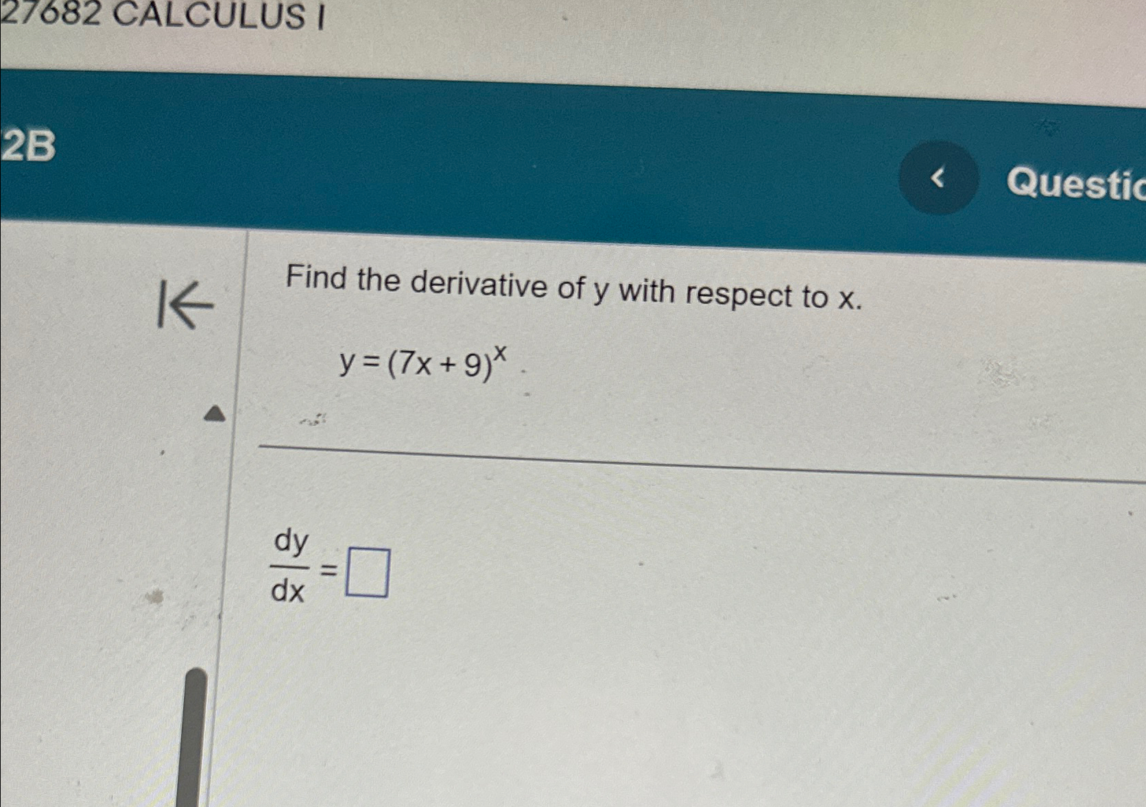 Solved Find the derivative of y ﻿with respect to | Chegg.com