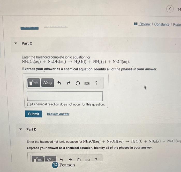 Solved Enter the balanced complete ionic equation for | Chegg.com