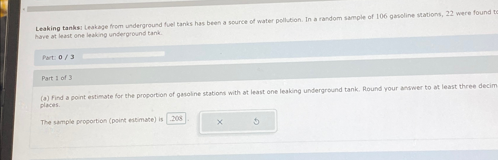 Solved Leaking tanks: Leakage from underground fuel tanks | Chegg.com