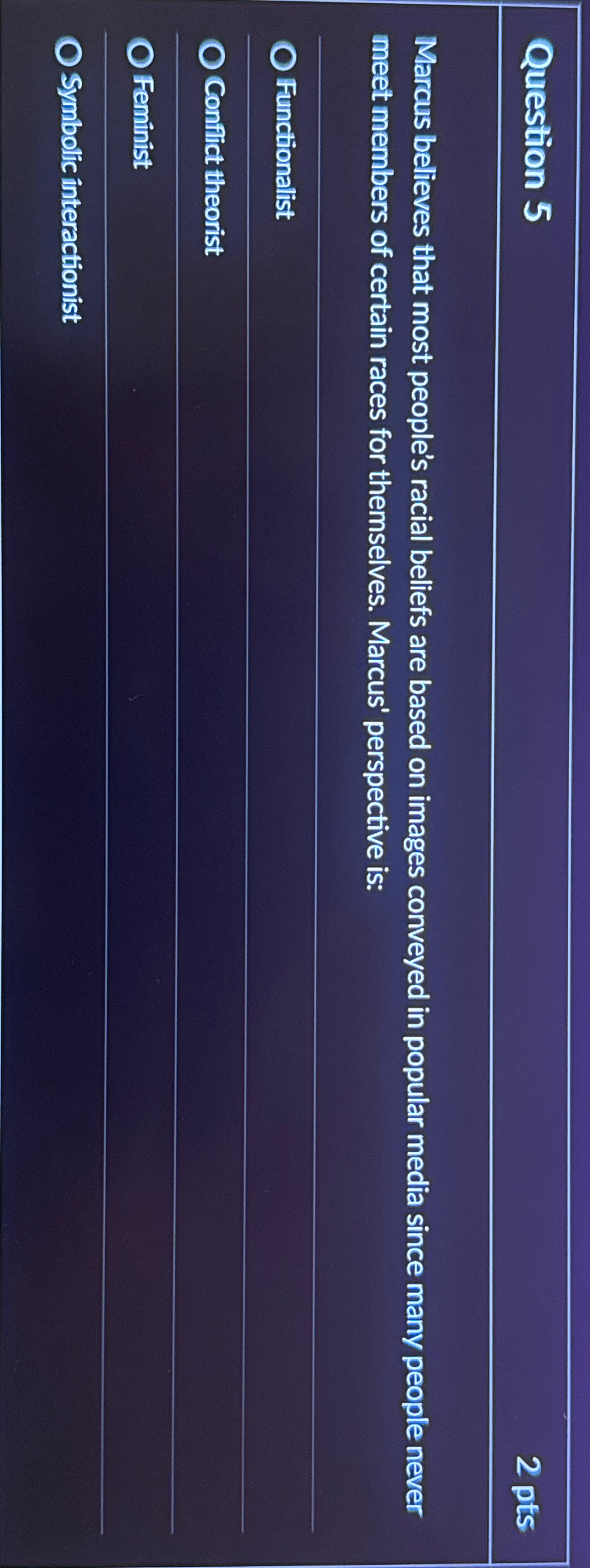 Solved Question 52 ﻿ptsMarcus believes that most people's | Chegg.com
