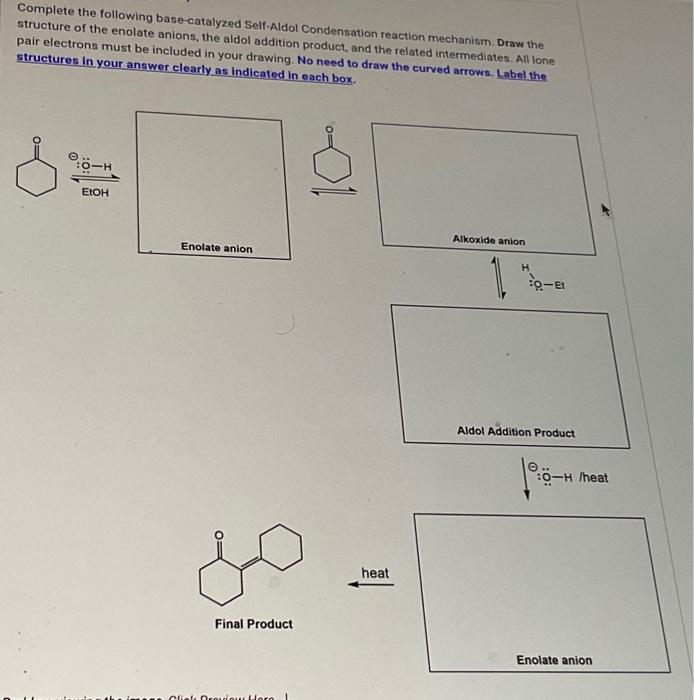 Solved Complete the following base-catalyzed Self-Aldol | Chegg.com