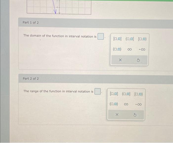 Solved Determine the domain and range of the function. ↑ | Chegg.com