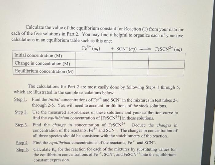 Solved Part 1: Finding the relationship between absorbance | Chegg.com