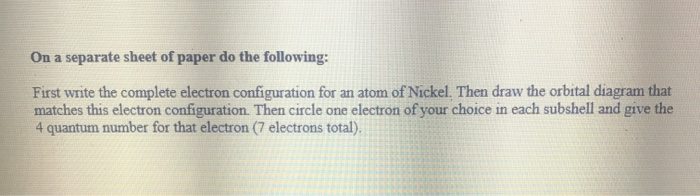Solved Name: Practice Problems in Electron Configuration Do | Chegg.com