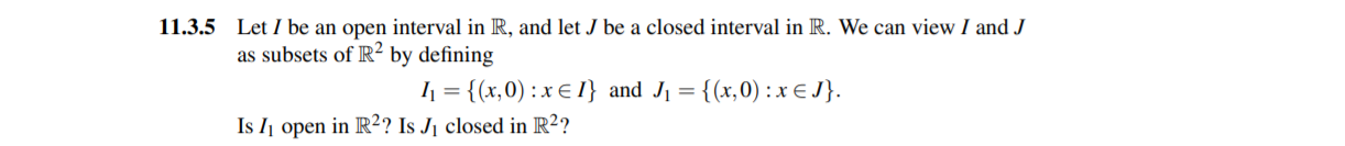 Solved 11.3.5 ﻿Let I be an open interval in R, ﻿and let J | Chegg.com
