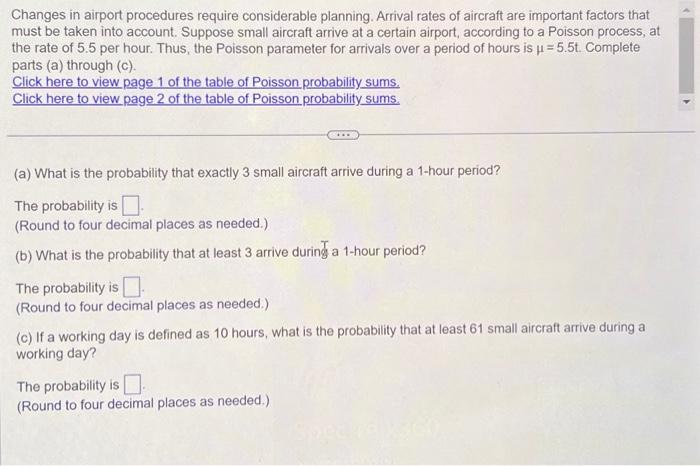 Solved Changes in airport procedures require considerable | Chegg.com