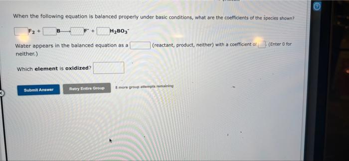 Solved 24 req req When the following skeletal equation is | Chegg.com