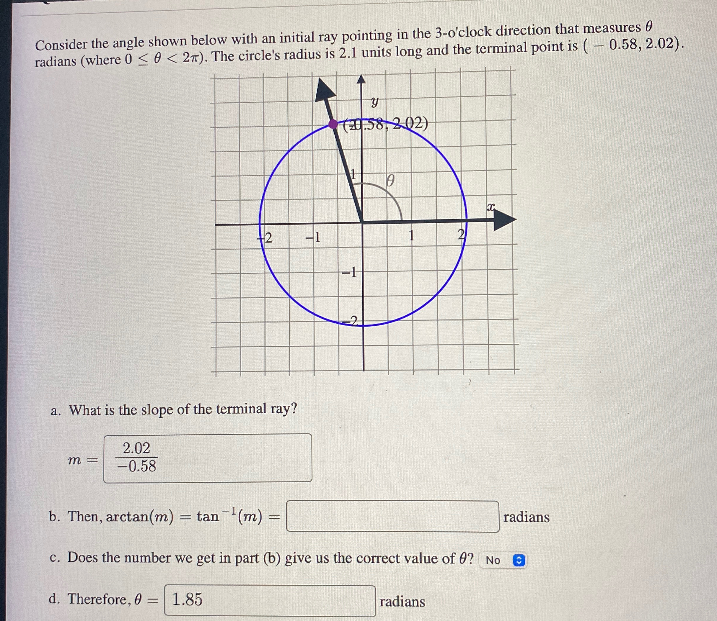 Solved Consider the angle shown below with an initial ray | Chegg.com