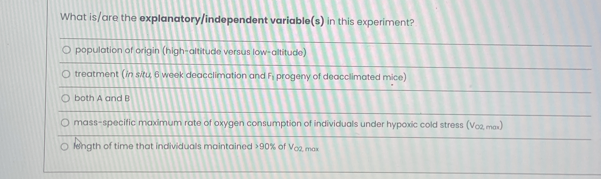 Solved What is/are the explanatory/independent variable(s) | Chegg.com