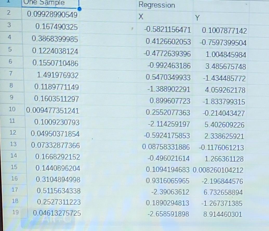 Solved For each find the equation of the regression line, | Chegg.com