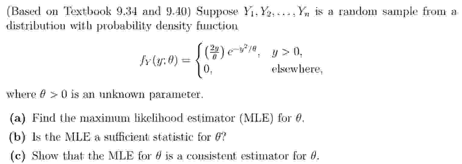 Solved (Based on Textbook 9.34 ﻿and 9.40) ﻿Suppose | Chegg.com