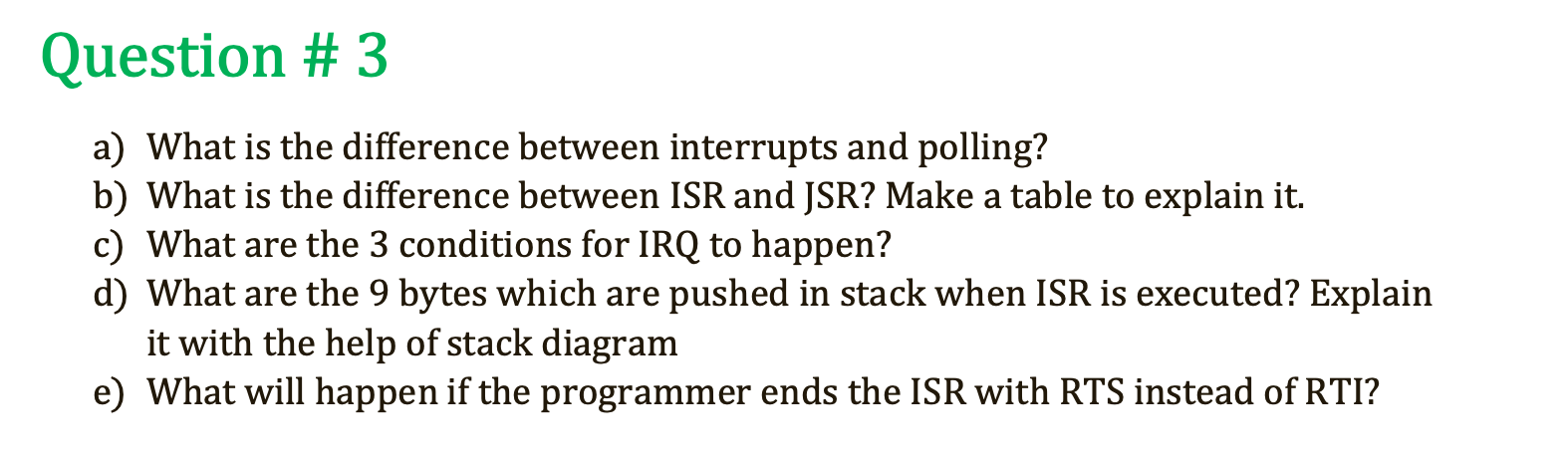 Question \# 3a) ﻿What is the difference between | Chegg.com