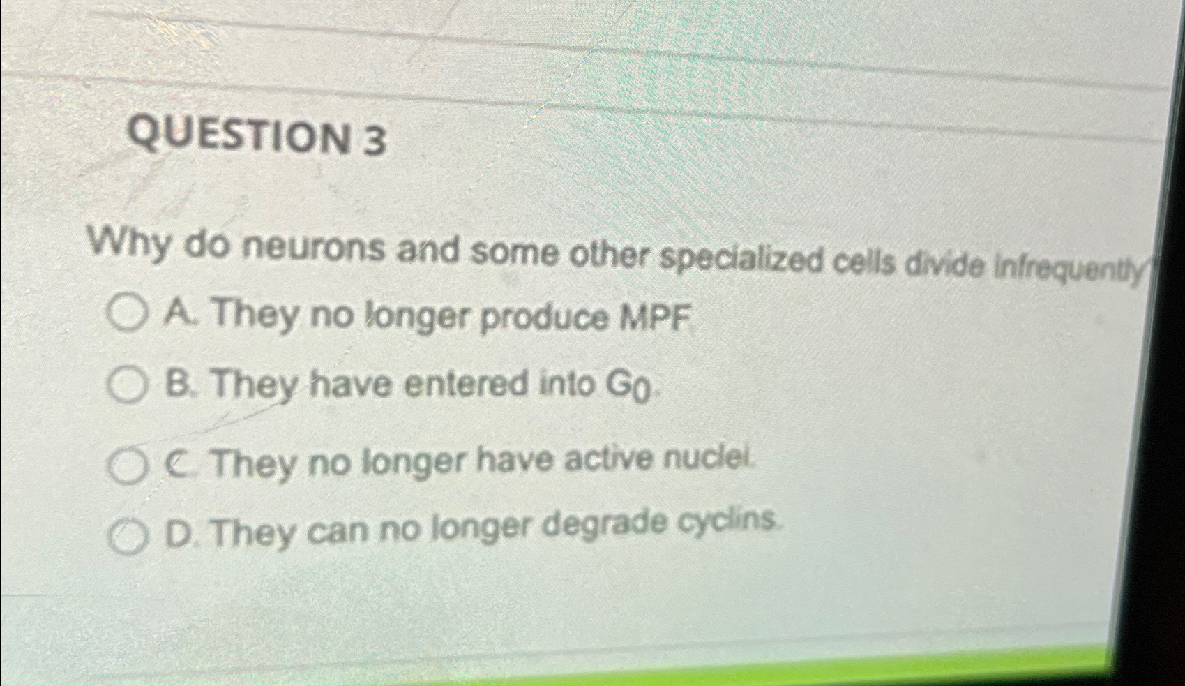 Solved QUESTION 3Why do neurons and some other specialized | Chegg.com