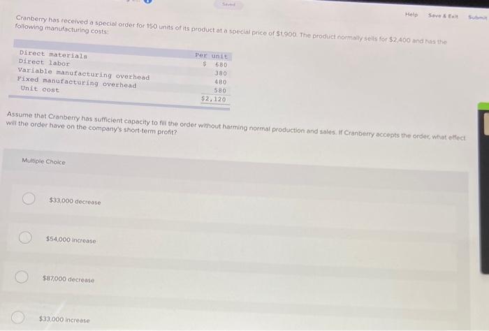 Solved Cantor Products sells a product for $90. Variable | Chegg.com