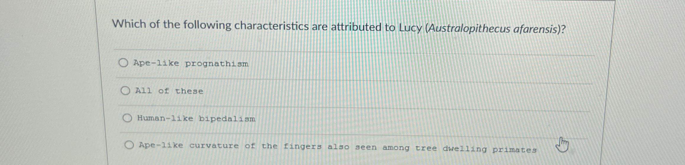 Solved Which of the following characteristics are attributed | Chegg.com