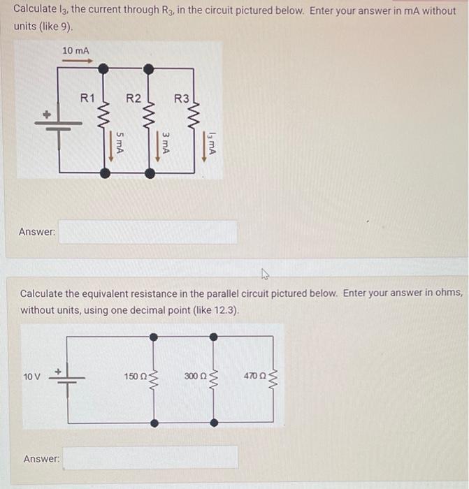Solved Calculate 13, the current through R3, in the circuit | Chegg.com