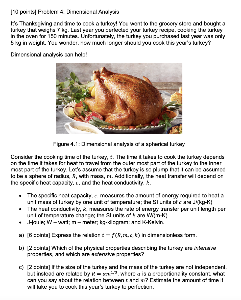 Solved [10 ﻿points] ﻿Problem 4: Dimensional AnalysisIt's | Chegg.com