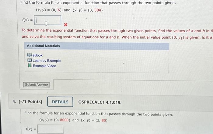 Solved f(x,y)=(0,6) and (x,y)=(3,384) To determine the | Chegg.com