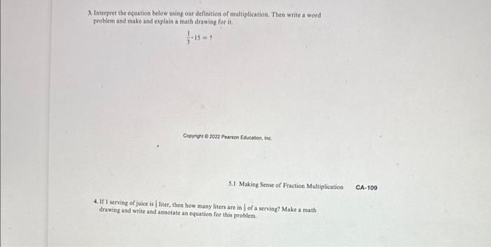 Solved Extending Multiplication to Fractions, Part II [CC5S | Chegg.com