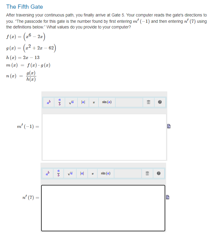 Solved The Fifth GateAfter traversing your continuous path, | Chegg.com