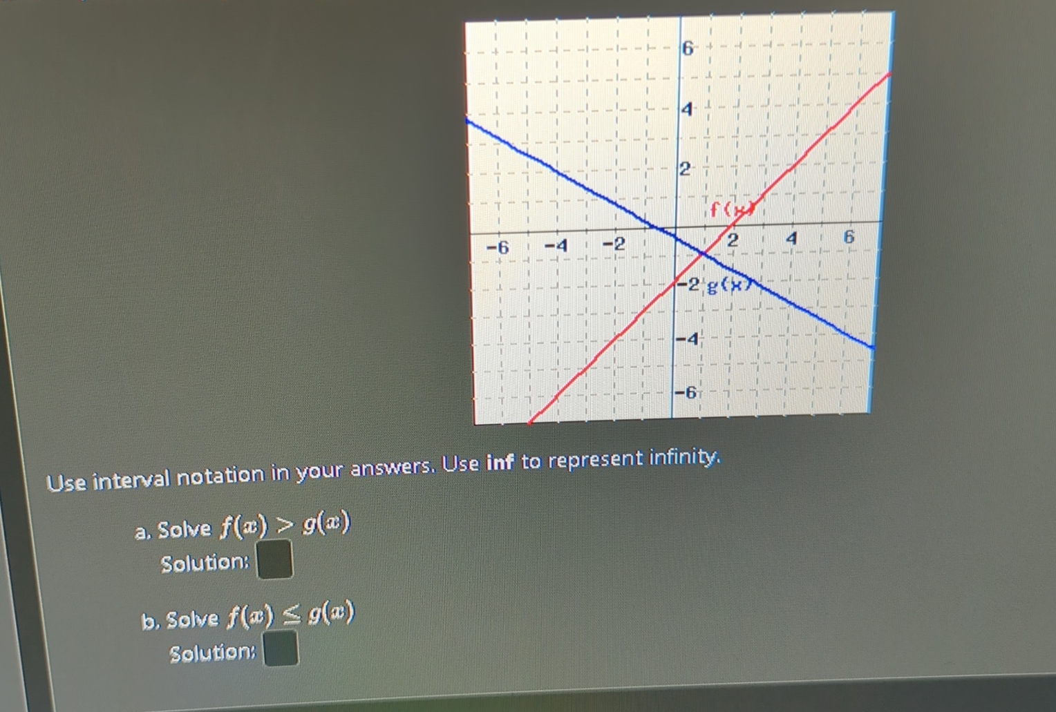 Solved Use interval notation in your answers. Use inf to | Chegg.com