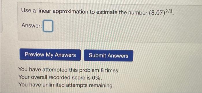 Use A Linear Approximation To Estimate The Number
